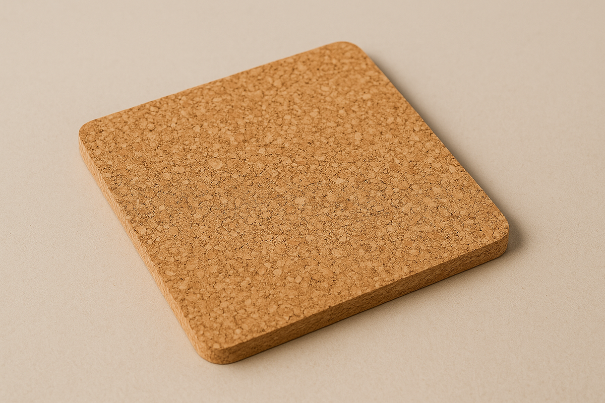 Custom Square Cork Coaster – Opa's Lazerworks