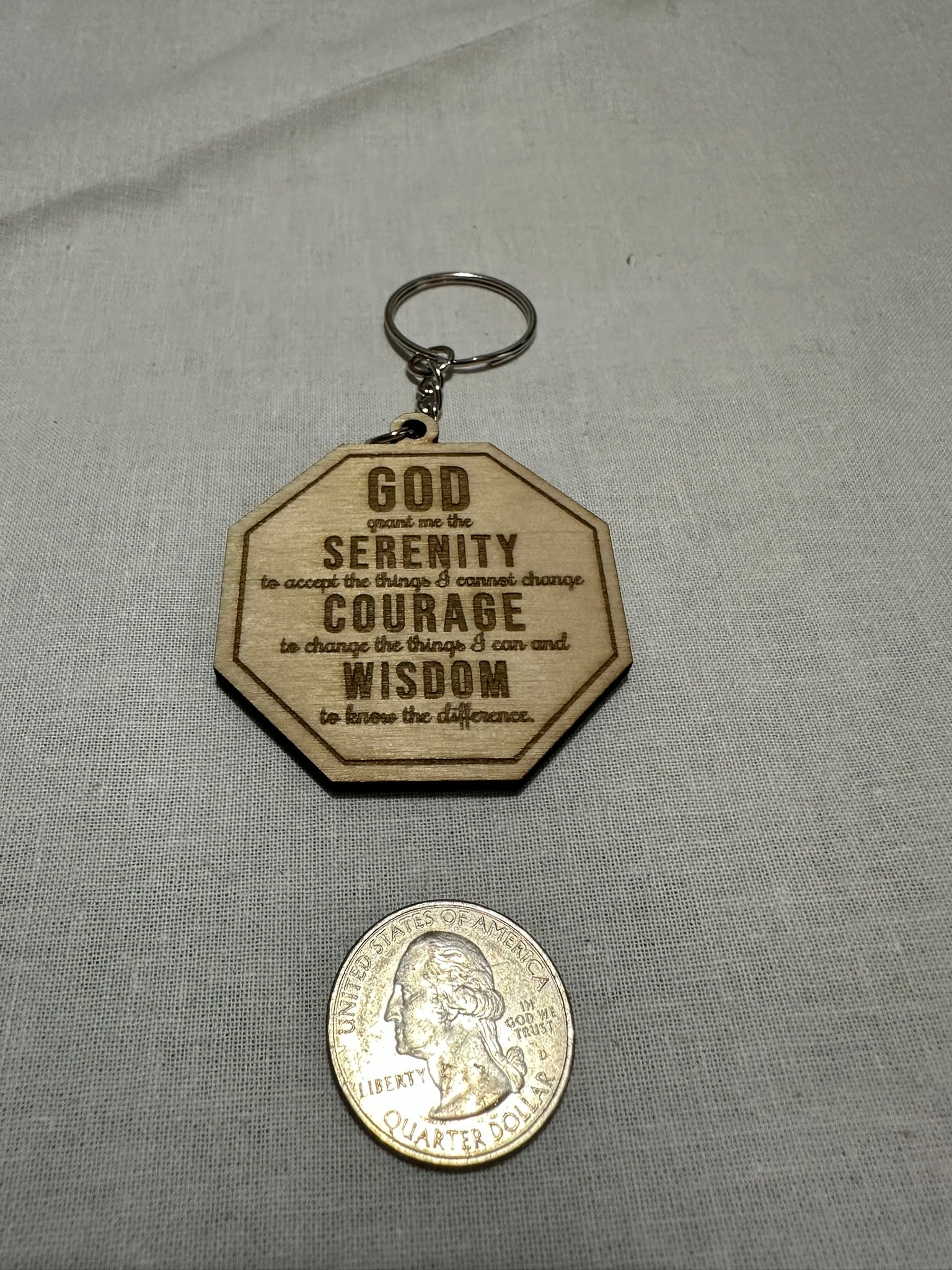 Serenity Prayer Keychain – Opa's Lazerworks